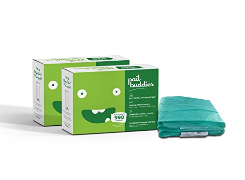 Pail Buddies Diaper Pail Refills Compatible with All Diaper Dekor Classic Diaper Pails (Pack of 4)