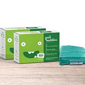 Pail Buddies Diaper Pail Refills Compatible with All Diaper Dekor Classic Diaper Pails (Pack of 4)