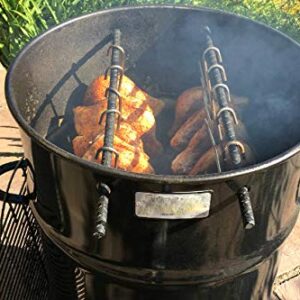 4pc 9" Heavy Duty & Thick ALAZCO Stainless Steel Meat Processing Butcher Hook - Wild Game, Smoking Ribs BBQ Large Fish, Hunting, Carcass Deer Hanging S-Hook Excellent Quality 9mm Thick