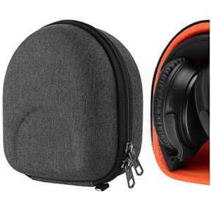 geekria shield headphones case compatible with bose quietcomfort qc35 ii, qc35, qc25, qcse case, replacement hard shell travel carrying bag with cable storage (dark grey)