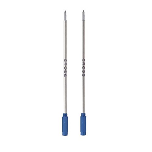 Cross 85112 Refills For Ballpoint Pens, Medium, Blue Ink, 2/Pack