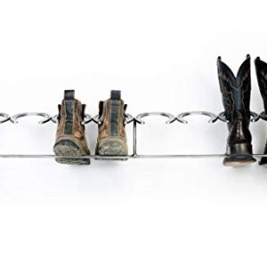 Rustic Horseshoe Boot Rack - 1 Pair, 2 Pairs, 3 Pairs, and 4 Pairs - The Heritage Forge