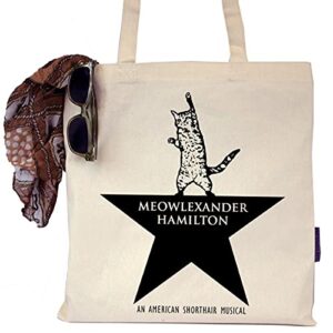 Pet Studio Art Meowlexander Hamilton Tote Bag