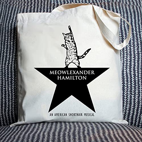 Pet Studio Art Meowlexander Hamilton Tote Bag