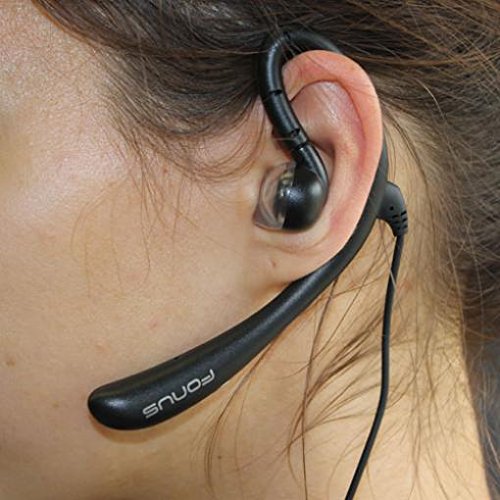 Wired Headset Mono Hands-Free Earphone 3.5mm Headphone Earpiece Boom Microphone Single Earbud [Black] for MetroPCS LG Aristo - MetroPCS LG G Stylo - MetroPCS LG K10 - MetroPCS LG K7