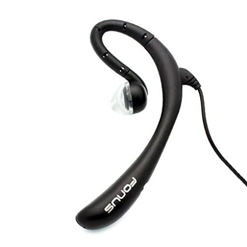 Wired Headset Mono Hands-Free Earphone 3.5mm Headphone Earpiece Boom Microphone Single Earbud [Black] for MetroPCS LG Aristo - MetroPCS LG G Stylo - MetroPCS LG K10 - MetroPCS LG K7