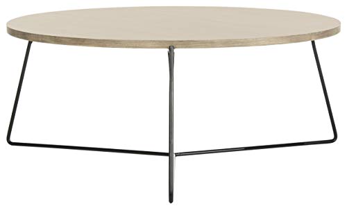 Safavieh Home Collection Mae Modern Light Brown Round Coffee Table