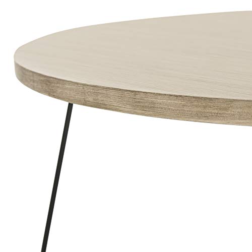 Safavieh Home Collection Mae Modern Light Brown Round Coffee Table