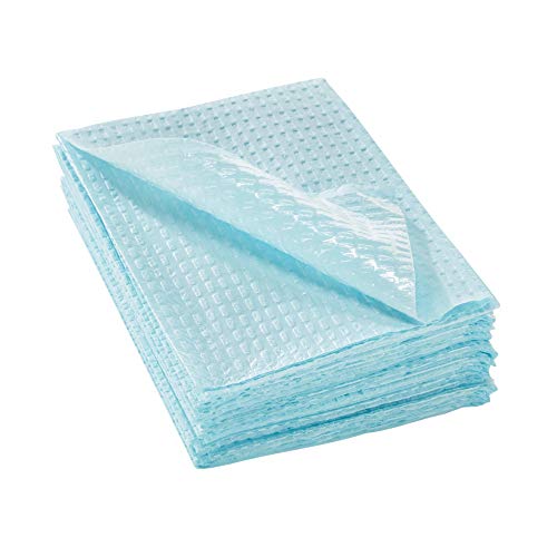 McKesson Procedure Towels, Non-Sterile, 2-Ply, Blue, Waffle Embossed, Disposable, 13 in x 18 in, 500 Count