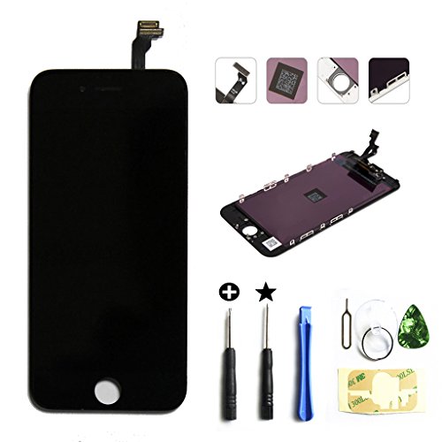 for iPhone 6 (4.7 Inch) (A1549, A1586, A1589) Screen Replacement LCD Digitizer Assembly Touchscreen Front Glass Black