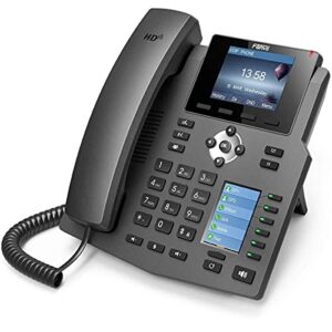 fanvil enterprise ip phone x4 4 sip line poe capable and 2.8" color screen