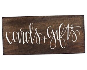 cards and gifts wedding sign