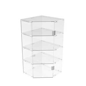 FixtureDisplays® Clear Acrylic Candy Bin Partitioned Dry Food Display Spices Container Retail Donut Cookie Bin Ships Knock Down 100826-NF