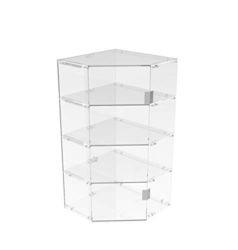 FixtureDisplays® Clear Acrylic Candy Bin Partitioned Dry Food Display Spices Container Retail Donut Cookie Bin Ships Knock Down 100826-NF