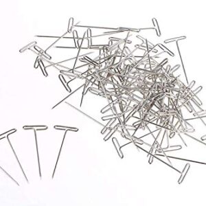 Tupalizy 120PCS 1 Inch Nickel Plated Steel T-Pins