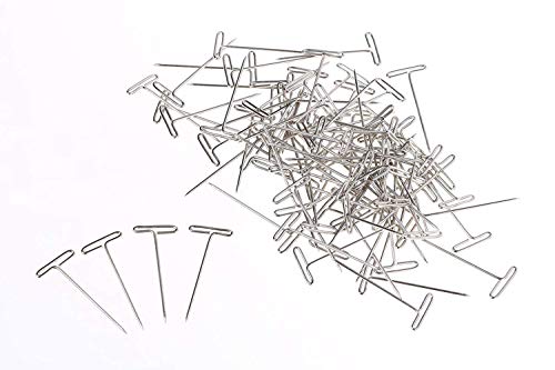 Tupalizy 120PCS 1 Inch Nickel Plated Steel T-Pins