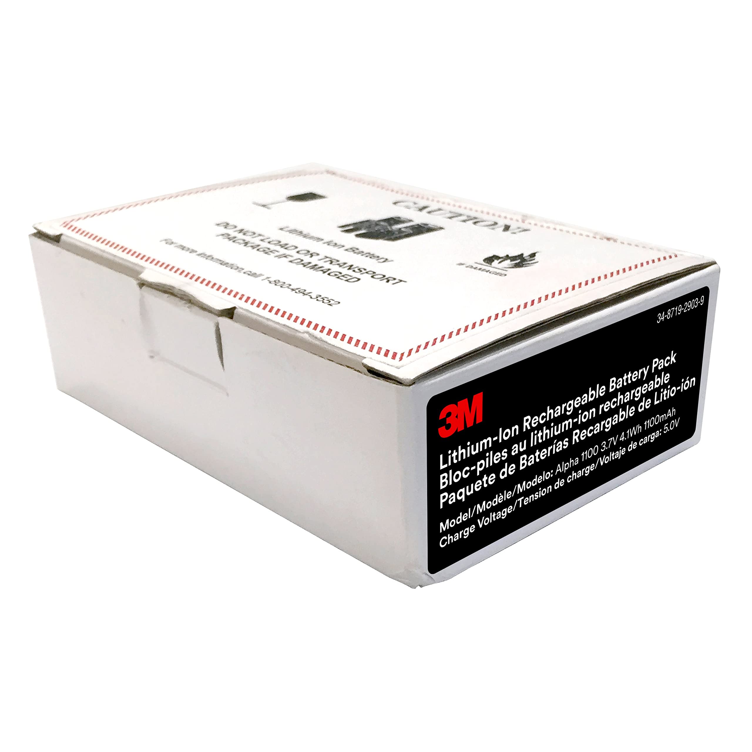 3M ALPHA 1100 Rechargeable Lithium-Ion Battery Pack for 3M WorkTunes 90542 and Peltor Sport Tactical 300 and 500