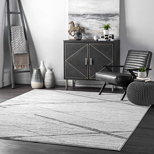 NuLOOM Thigpen Contemporary Area Rug, 6' 7" x 9', Grey