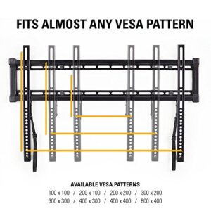 SANUS TV Wall Mount - Universal Low Profile Fixed TV Mount Bracket for 40" - 80" Flat Screen TVs - Features Slim 1” Profile, 3 Step Easy Install - UL Certified- Hardware Included - OLL15-B1