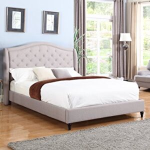 LIFE Home Platform Bed, Grey