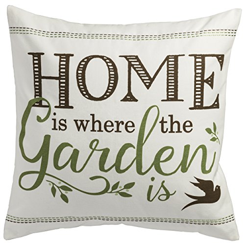 PRINZ Potting Shed 18x18 Home Where The Garden Pillow, 18 x 18