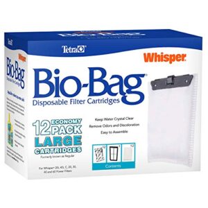 tetra whisper bio-bag replacement cartridge unassembled large 12pk