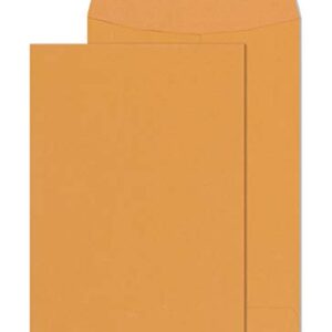 Clasp Envelopes – 6x9 Inch Brown Kraft Catalog Envelopes - 30 Pack - With Clasp Closure & Gummed Seal – 28lb Heavyweight Paper Envelopes for Home, Office, Business, Legal or School.