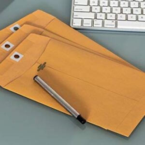 Clasp Envelopes – 6x9 Inch Brown Kraft Catalog Envelopes - 30 Pack - With Clasp Closure & Gummed Seal – 28lb Heavyweight Paper Envelopes for Home, Office, Business, Legal or School.