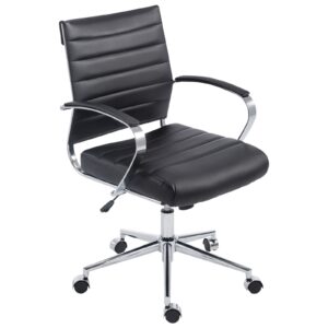 poly & bark office chair in black