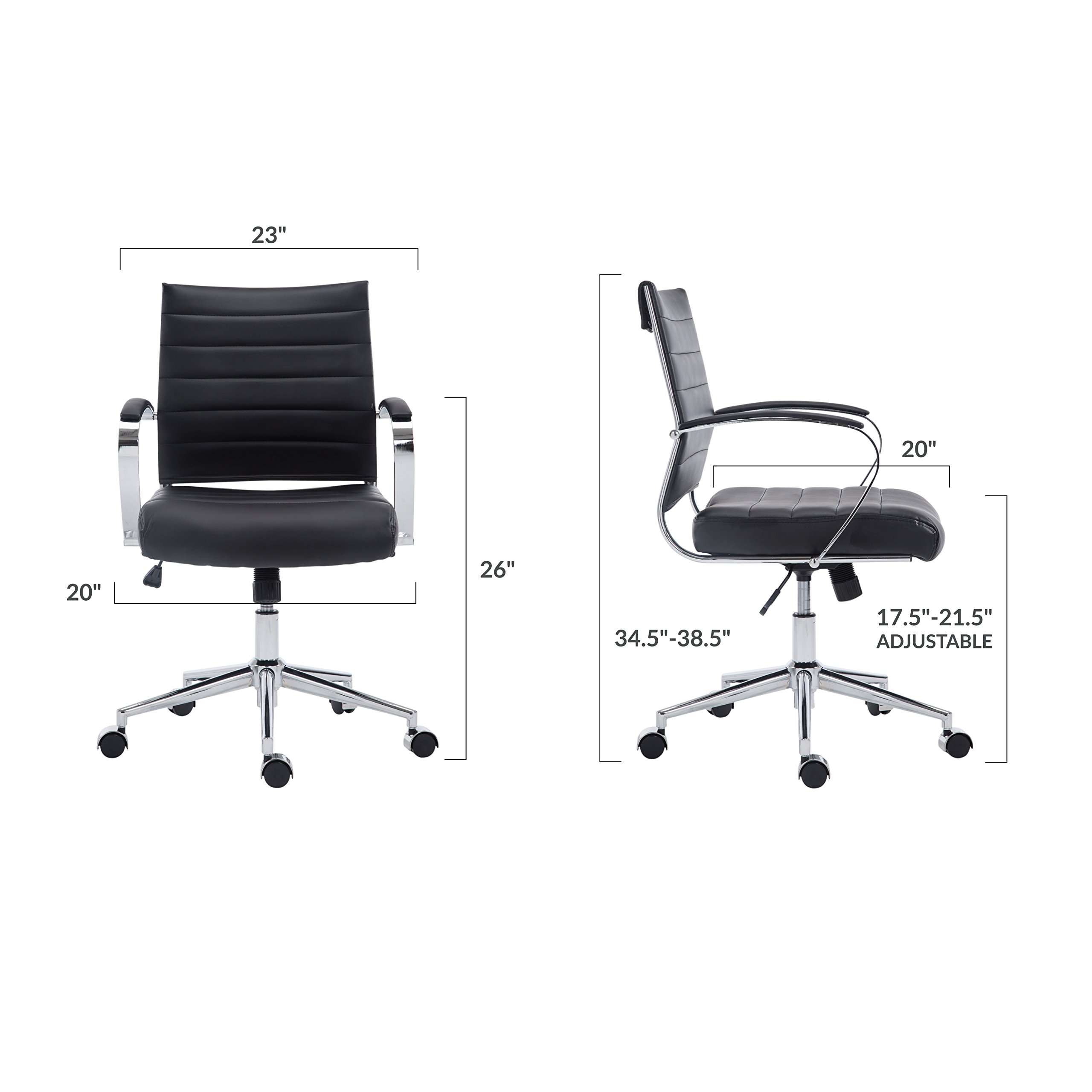 POLY & BARK Office Chair in Black