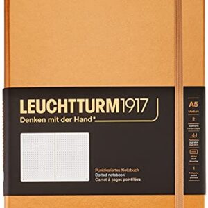 LEUCHTTURM1917 Metallic Special Edition - Medium A5 Dotted Hardcover Notebook (Copper) - 251 Numbered Pages