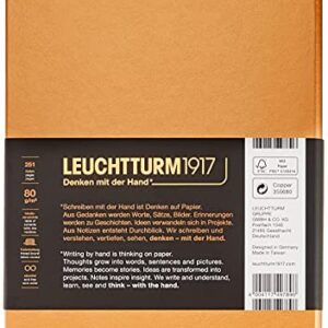 LEUCHTTURM1917 Metallic Special Edition - Medium A5 Dotted Hardcover Notebook (Copper) - 251 Numbered Pages