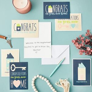 36 Pack Congratulations On Your New Home Greeting Cards with Envelopes Assortment Set for House Warming (6 Designs, 4x6 In)