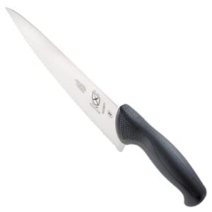 Mercer Culinary M23831 Millennia Black Handle, 10-Inch Wavy Edge, Chef's Knife