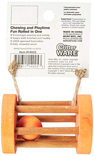 Ware Manufacturing (3 Pack) Barrel Roller Small Animal Chews- 3 Inch