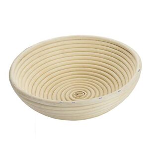 westmark round fermentation baskets, 10" diameter, wicker