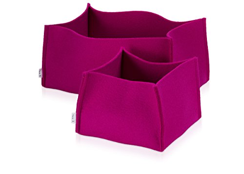 Möve Storage Baskets, 17 x 28 x 14 cm, Pink