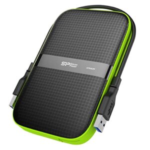 sp silicon power 2tb rugged portable external hard drive armor a60 shockproof usb 3.1 gen1 for pc mac xbox and ps4 black