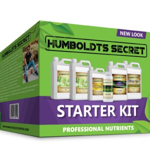 Humboldts Secret Starter Kit Pack – World's Best Indoor & Outdoor Plant Fertilizer and Nutrient System: Base A & B – Golden Tree – Flower Stacker – Plant Enzymes – CalMag & Iron