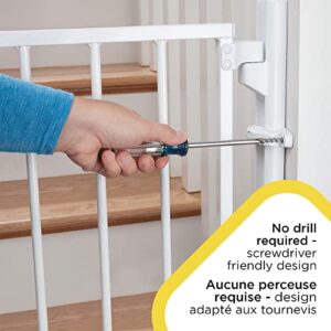 Safety 1ˢᵗ® Ready To Install Everywhere Gate, White