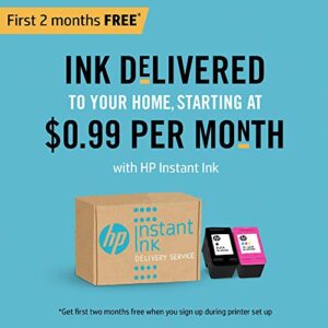 HP DeskJet 2655 All-in-One Compact Printer, HP Instant Ink, Works with Alexa - Noble Blue (V1N01A)