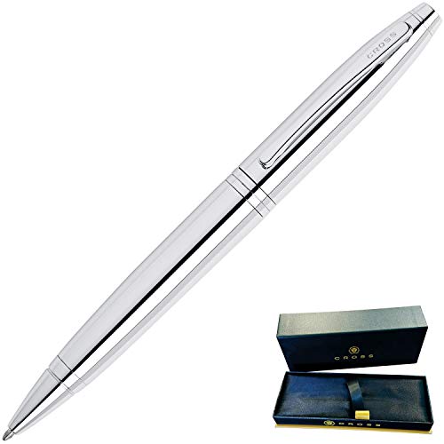 Dayspring Pens Personalized Cross Pen | Engraved Cross Calais Ballpoint Pen - Chrome. 2 Lines of Engraving Included. Customized Graduation Pen, or Gift for Men or Women.