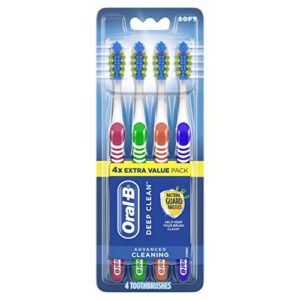 Oral-B Deep Clean Toothbrush, Soft, 4 Count