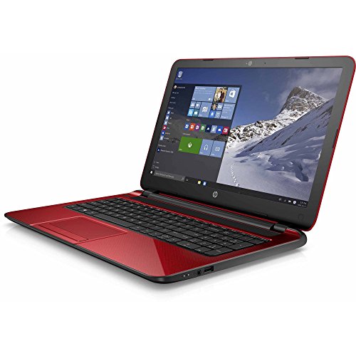 HP Flyer Red 15.6 Inch Laptop (Intel Pentium Quad-Core N3540 Processor up to 2.66GHz, 4GB RAM, 500GB Hard Drive, DVD Drive, HD Webcam, Windows 10 Home) (Renewed)