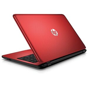 HP Flyer Red 15.6 Inch Laptop (Intel Pentium Quad-Core N3540 Processor up to 2.66GHz, 4GB RAM, 500GB Hard Drive, DVD Drive, HD Webcam, Windows 10 Home) (Renewed)