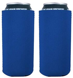 blank neoprene 16 oz. can coolies (2 pack, royal blue)