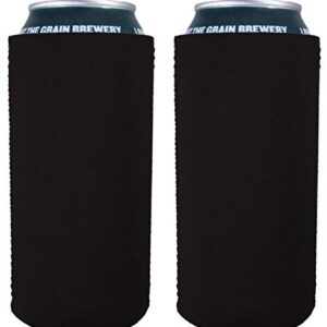 Blank Neoprene 16 oz. Can Coolie (2 Pack, Black)