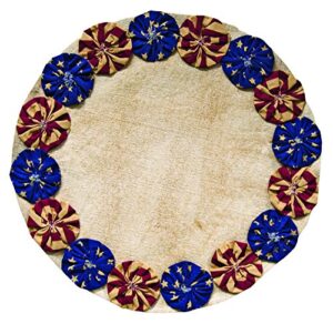 cwi gifts 13" americana candle mat