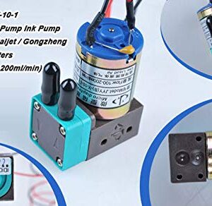 H-E Original JYY (B)-Y-10-1 Micro Diaphragm Pump Ink Pump for Infiniti/Crystaljet/Gongzheng/Flora Inkjet Printers (DC 24V, 3W, 100-200ml / min)