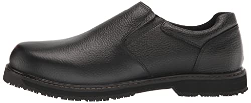 Dr. Scholl's Shoes Men's Winder II Slip Resistant Work Loafer,Black Leather,11.5 Wide